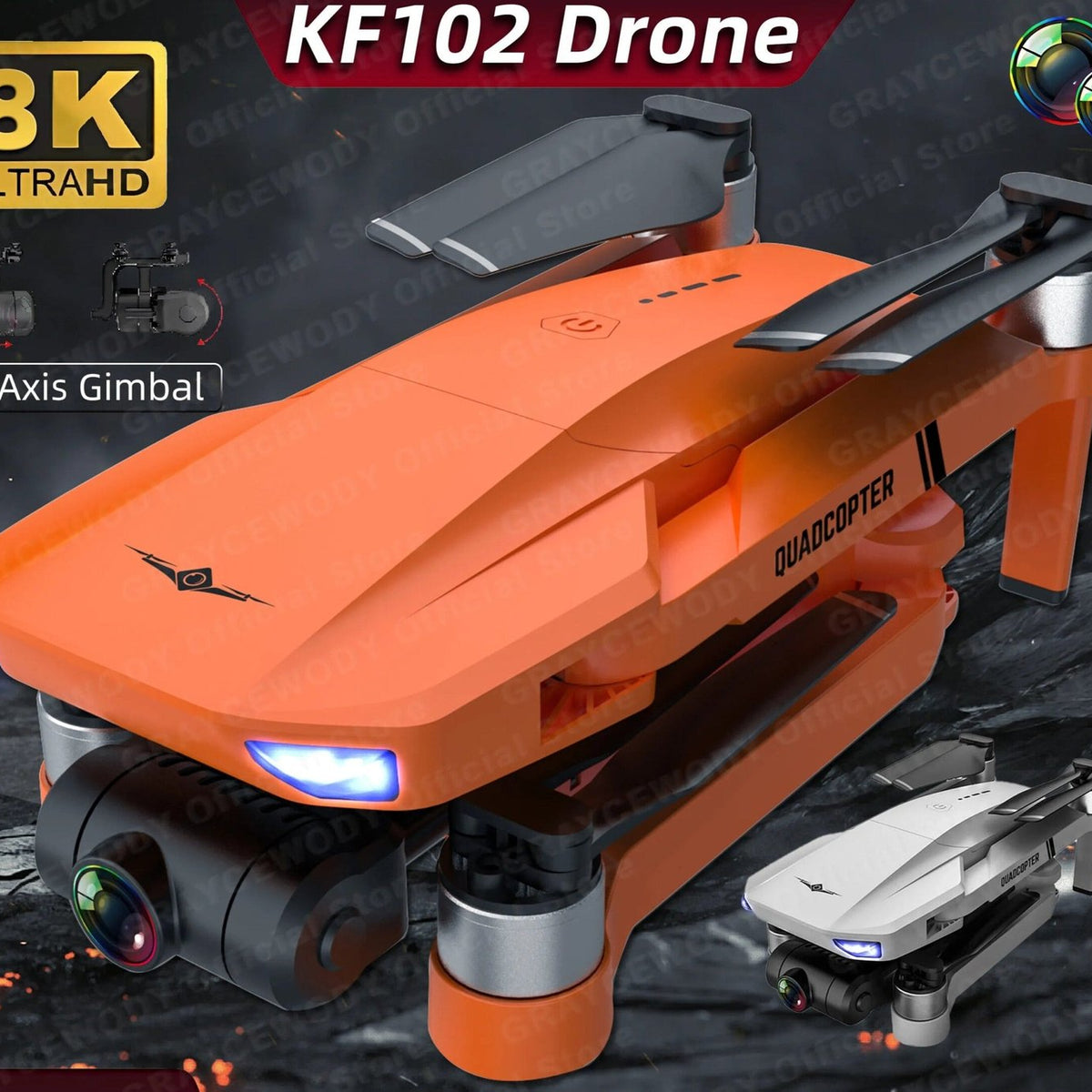 KF102 8K GPS Drone with 2-Axis Gimbal – Order Today – Kids Joy Toys